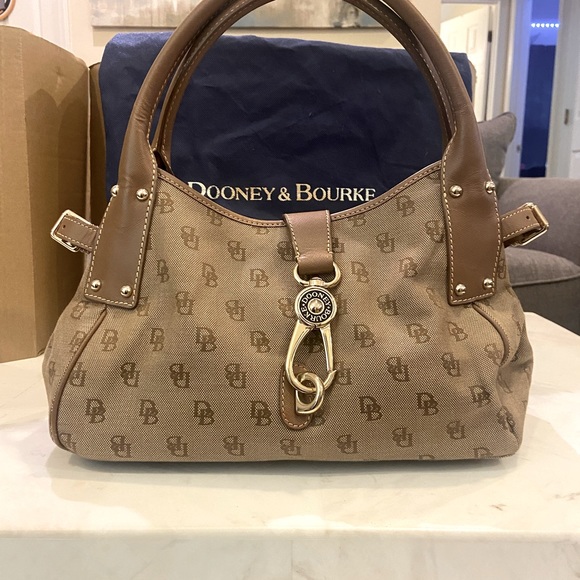 Dooney & Bourke | Bags | Dooney And Bourke Monogram Logo Locke Satchel ...